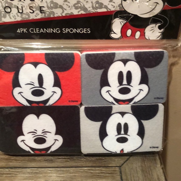 Disney | Kitchen | Disney Kitchen Set Of 4 Mickey Mouse Sponges | Poshmark